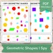 Geometric Shapes I Spy Worksheet: Preschool Activity (PDF Printables ...