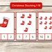 Counting Christmas Cards (1 to 10), Montessori Cards, Preschool ...