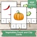 Counting Vegetables 1 to 10 Montessori Cards Preschool Counting ...