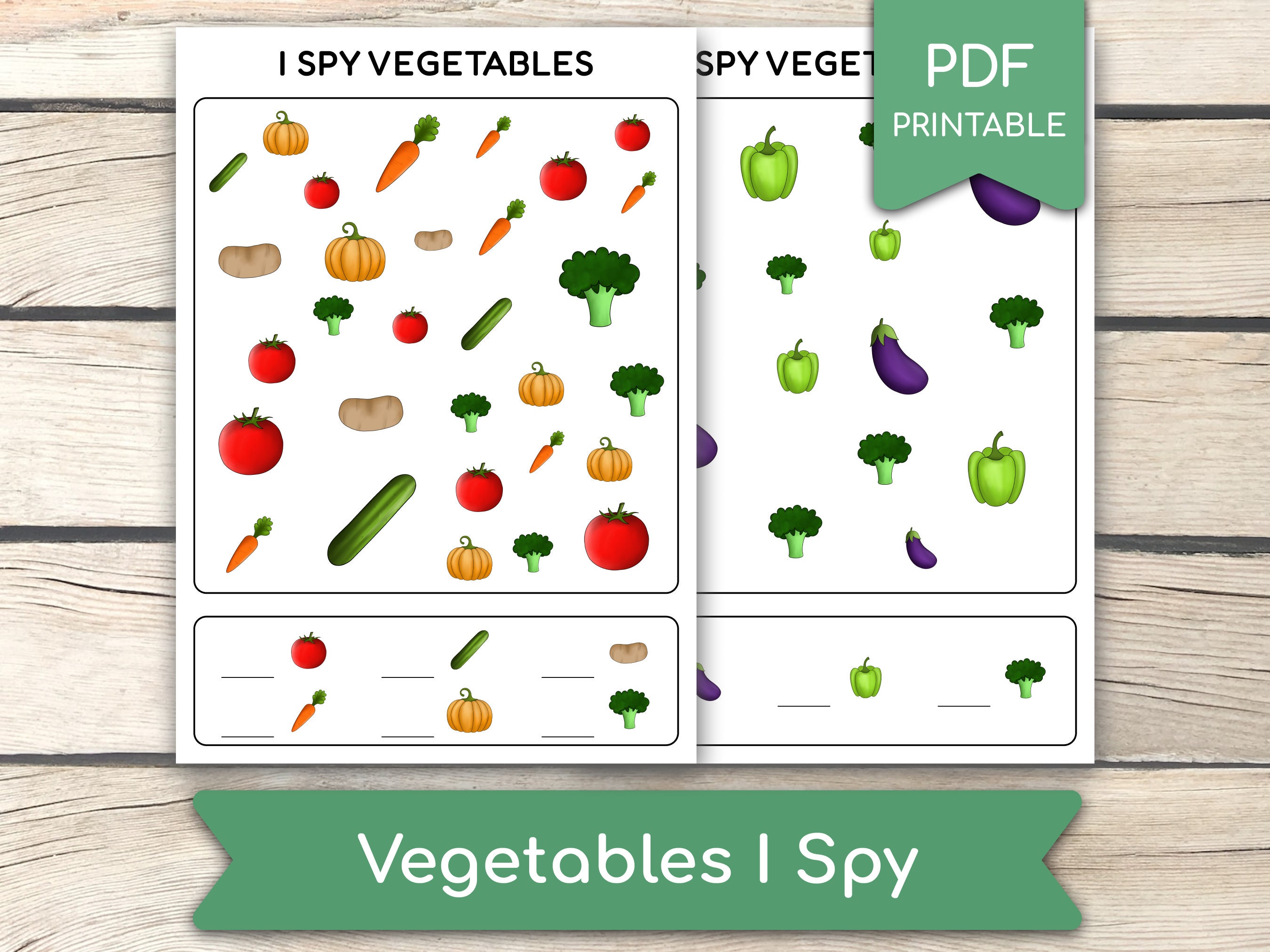Vegetables I Spy Worksheet, Vegetables Activity, I Spy Activity ...
