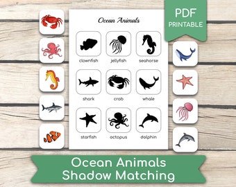 Farm Animals Shadow Matching Game, Farmanimals Worksheet, Matching ...