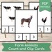 Counting Farm Animals (real Pictures) 1 to 10 Montessori Cards ...