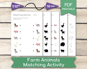 Forest Animals Shadow Matching Game Forest Animals Worksheet - Etsy