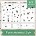 Farm Animals (real Pictures) I Spy Worksheet, Farm Animals Activity, I ...