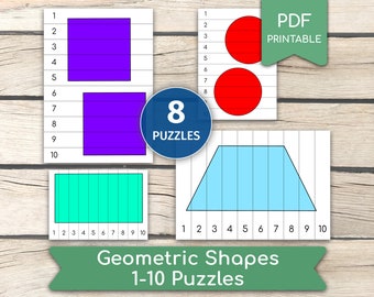 Pet Animals 1-10 Puzzles, Pet Animals Activity, Toddler Number Puzzles ...