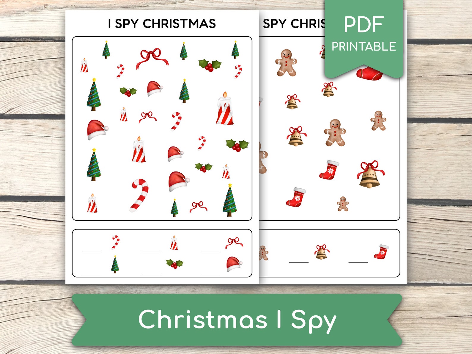 Christmas I Spy Worksheet, Christmas Activity, I Spy Activity ...