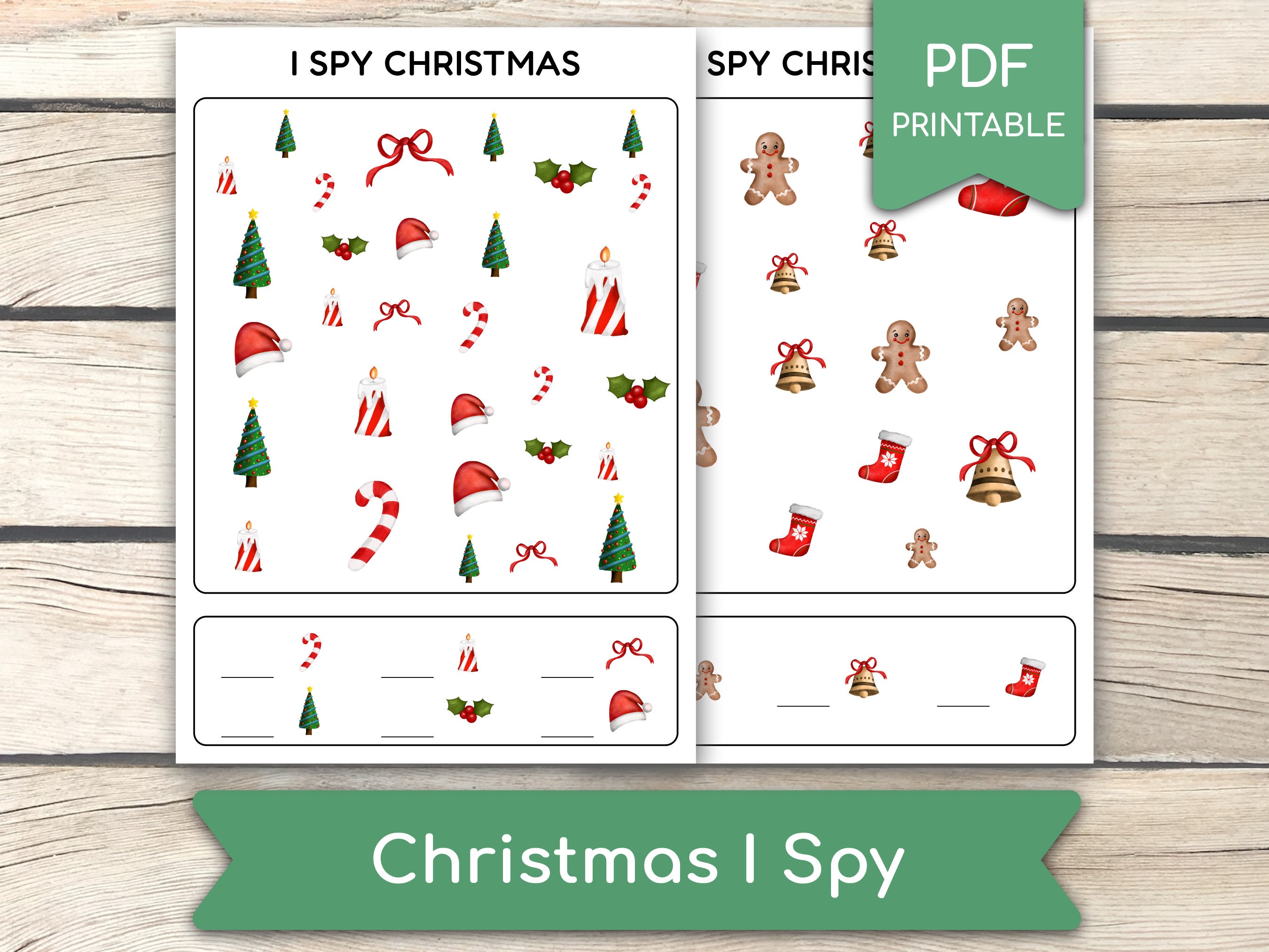 Christmas I Spy Worksheet, Christmas Activity, I Spy Activity ...