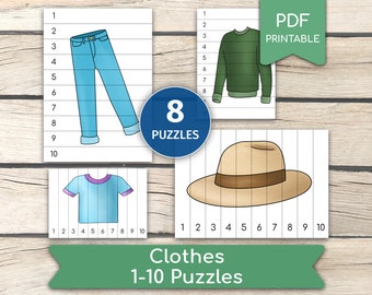Fruits 1-10 Puzzles, Fruits Activity, Fruits Number Puzzles, Puzzles ...