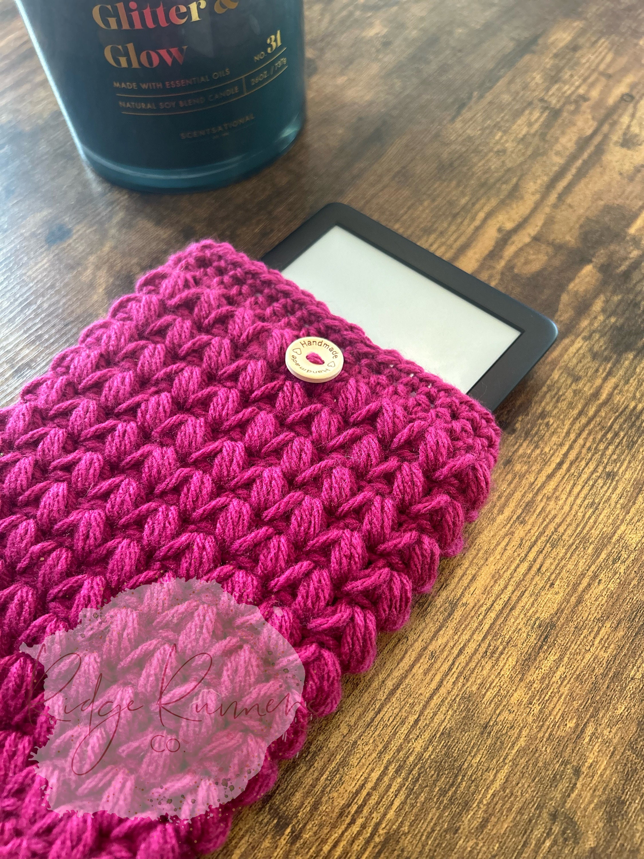 NEW COLORS Crochet E-reader Sleeve - Etsy