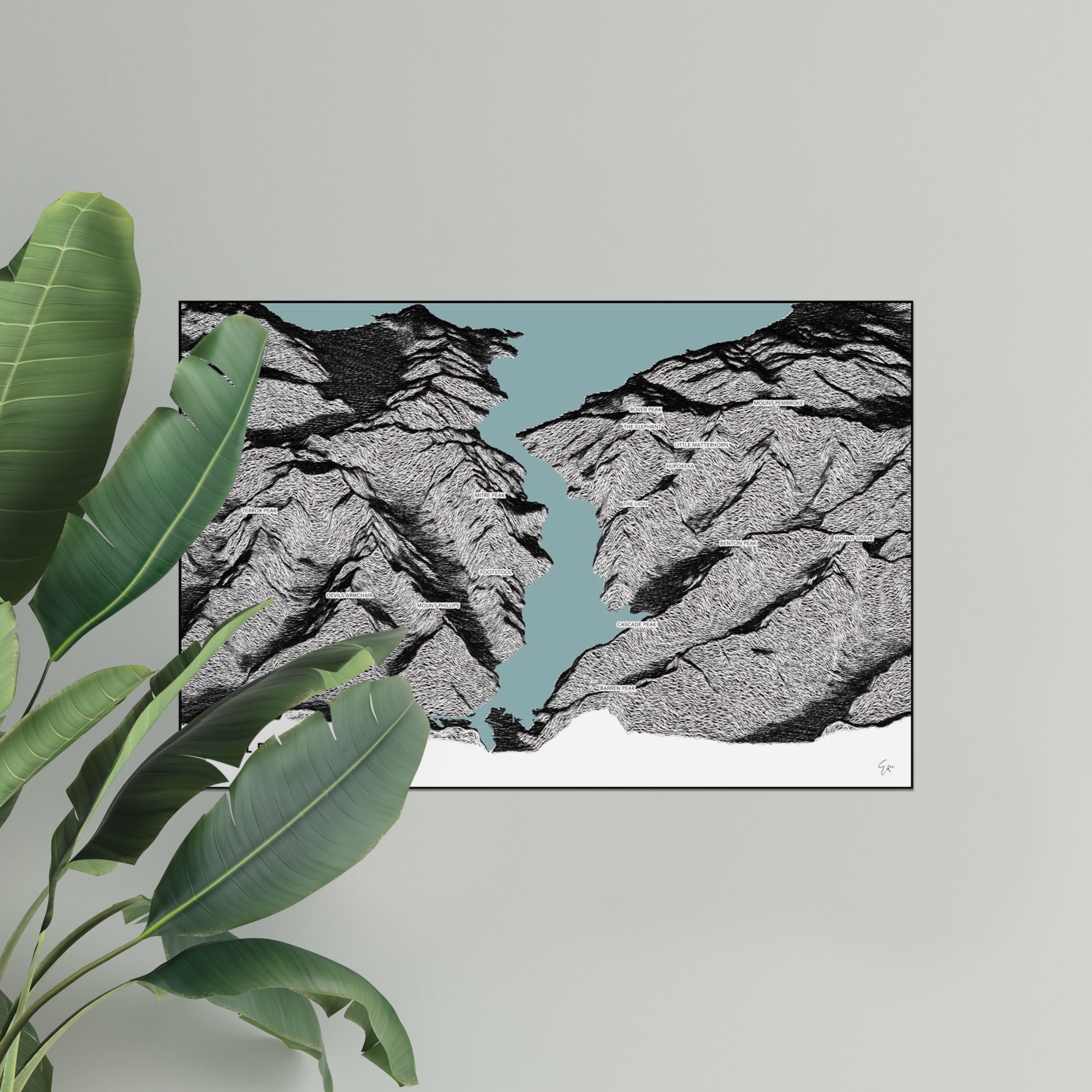 Milford Sound Poster Map - Etsy