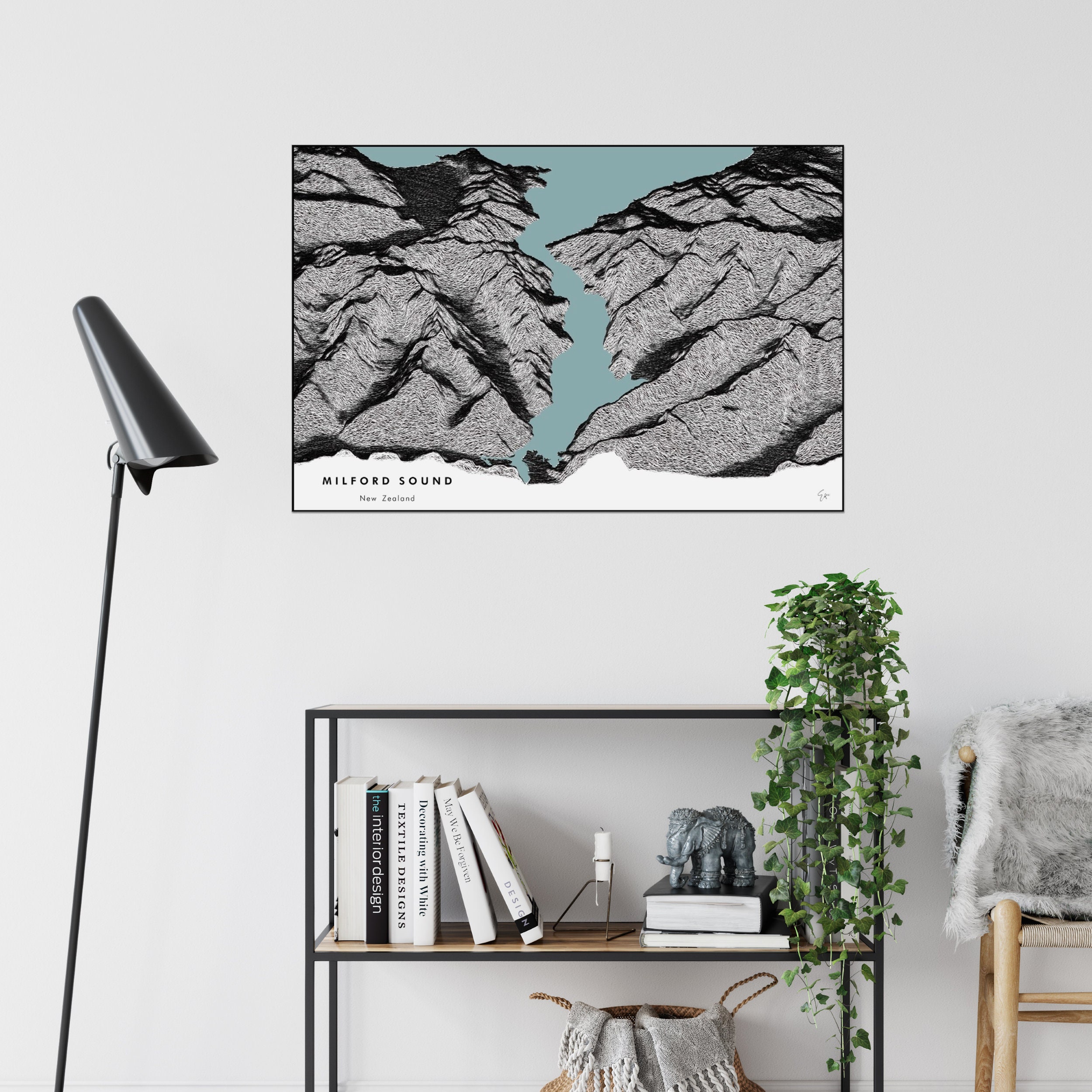 Milford Sound Poster Map - Etsy