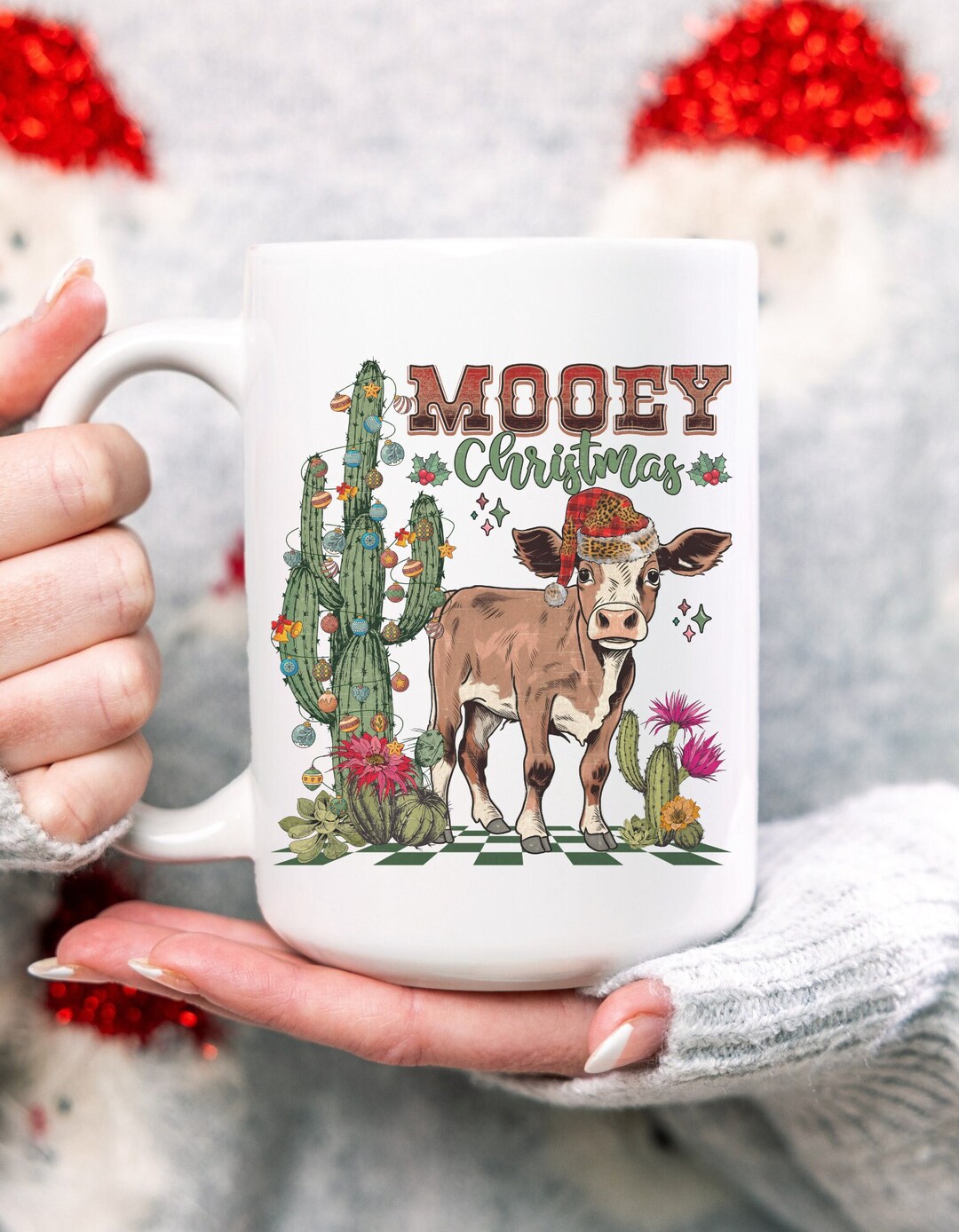 Christmas Cow Mugs Christmas Cow Mug Cow Christmas Mug Cow Christmas ...