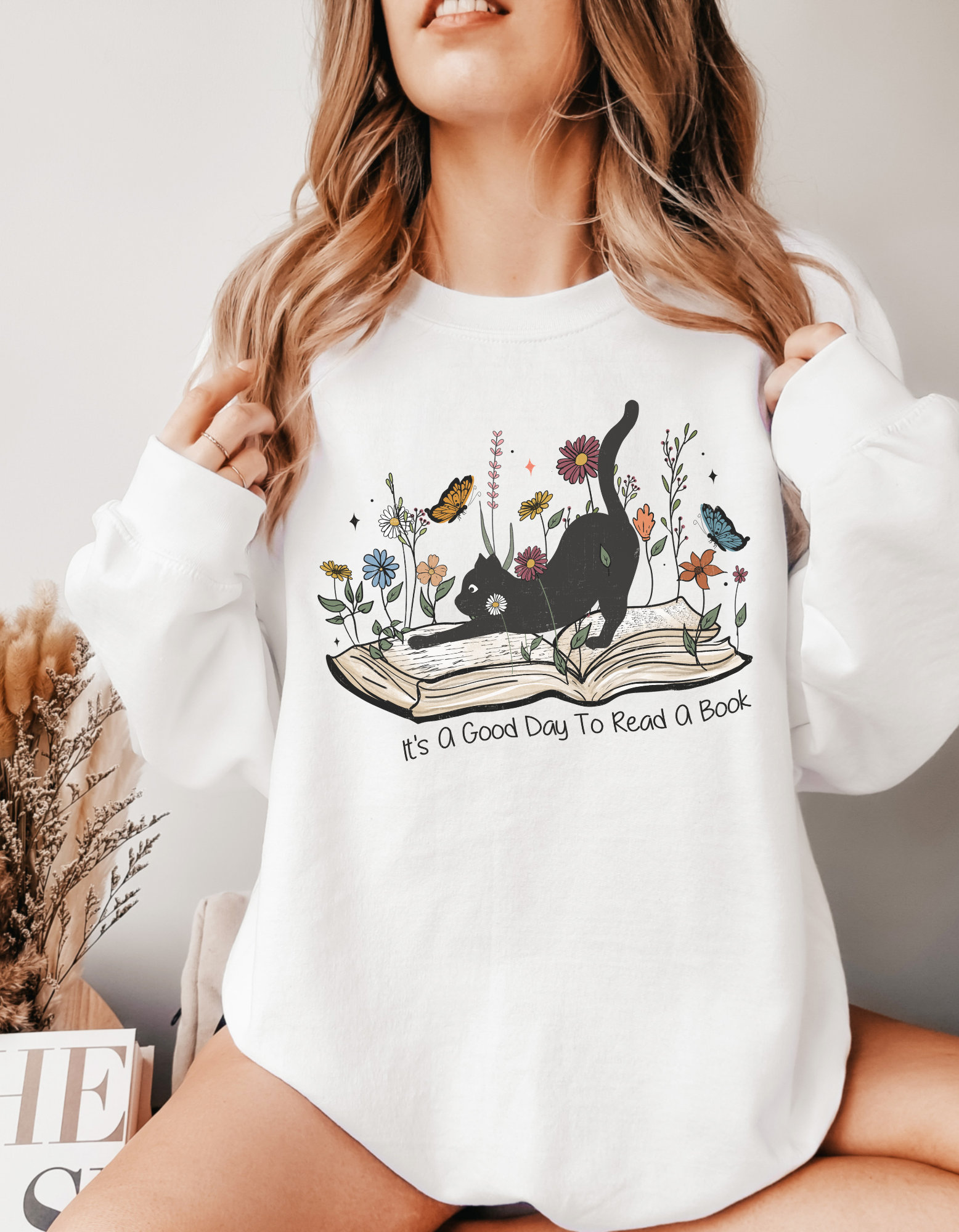 Black Cat Shirt Book Merch Shirts Book Sweatshirts Book Lover Shirts ...