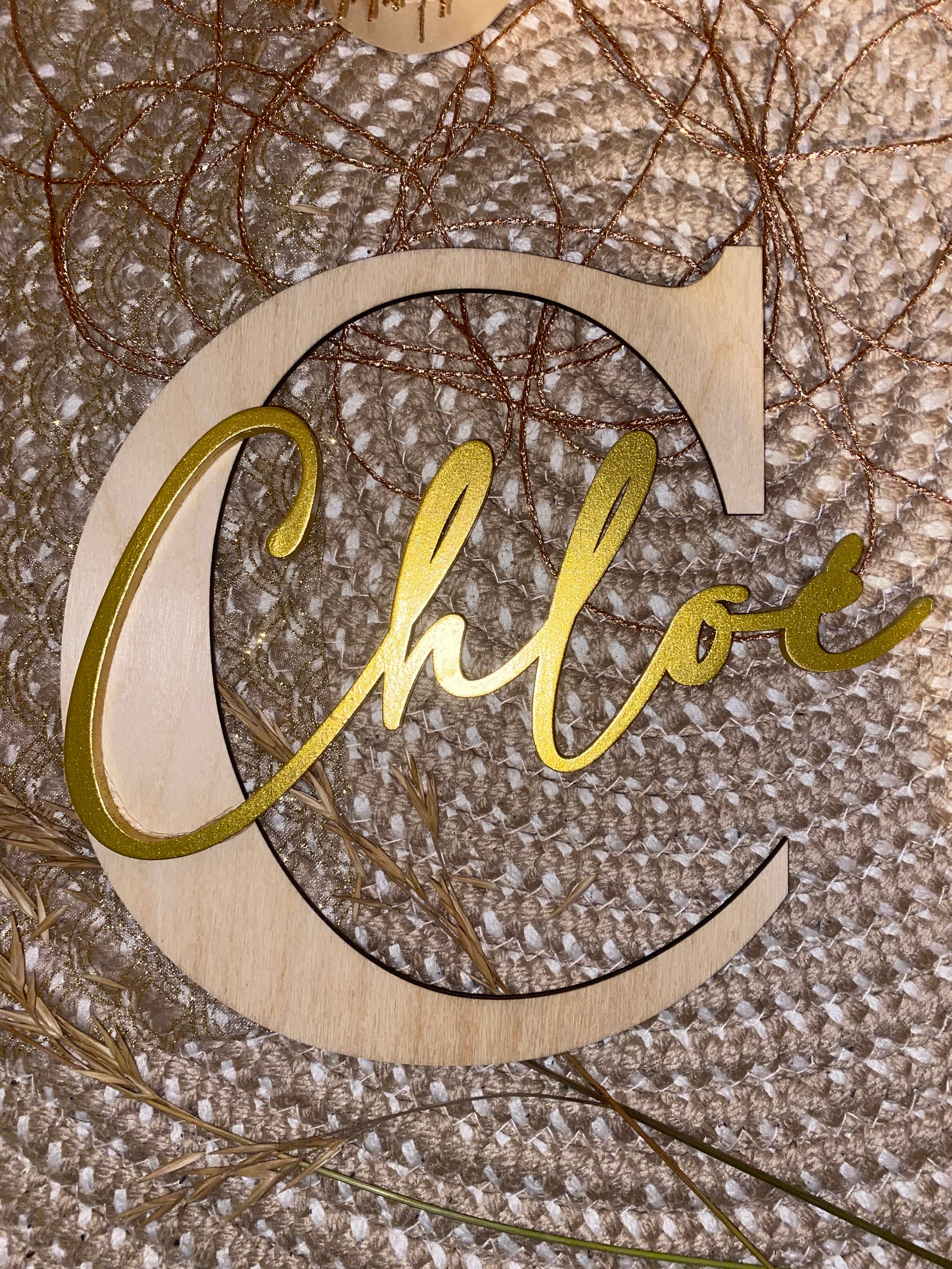 Letter First Name Wall Decoration - Etsy