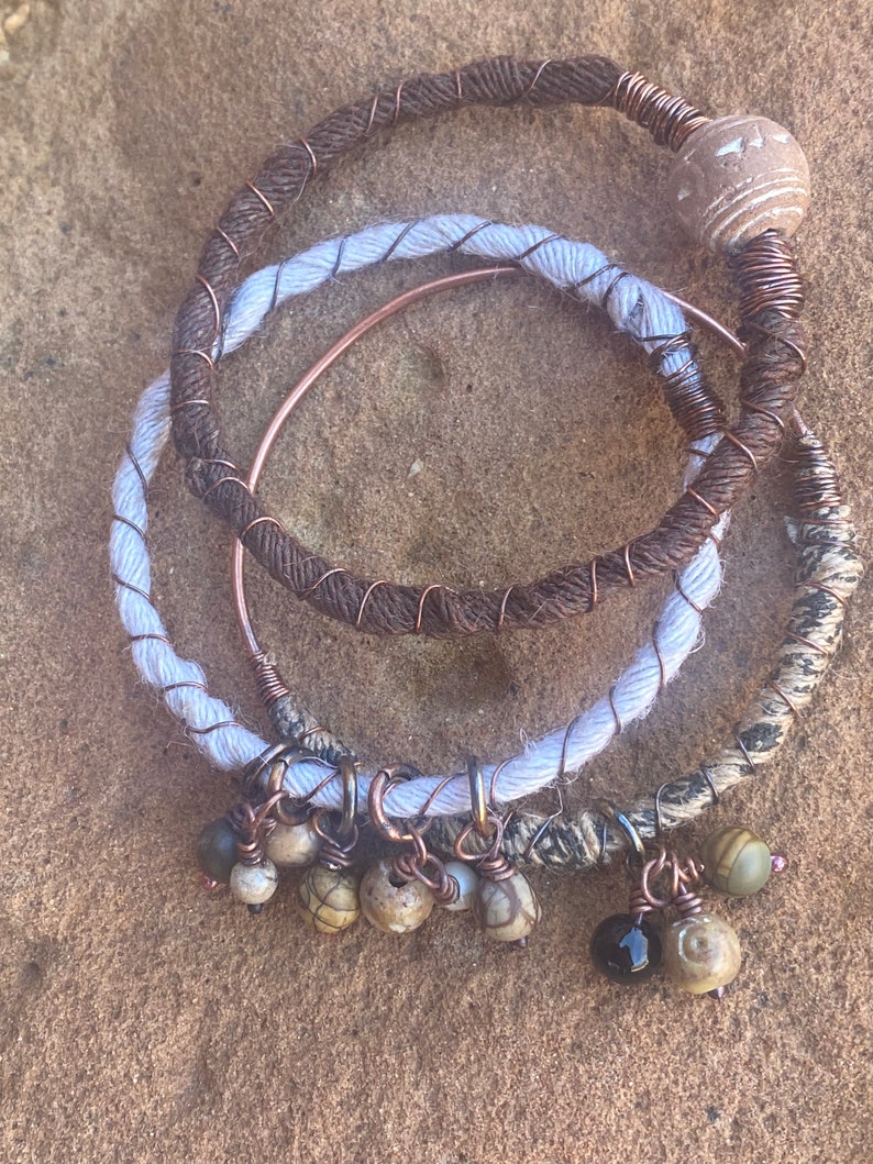 Gypsy Bohemian Bangle Bracelets - Etsy