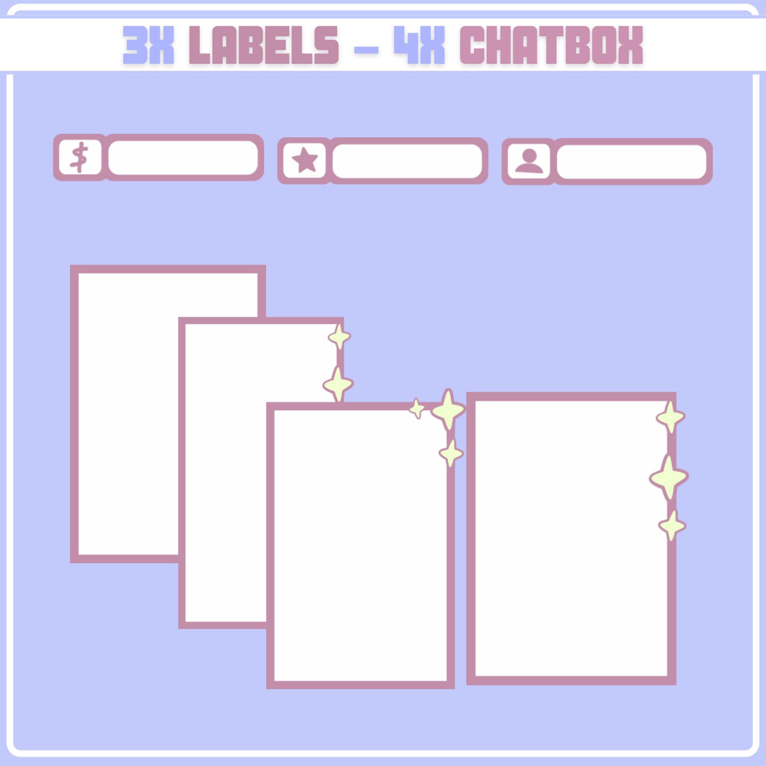 Simple Pink Stream OVERLAY Donut, Pink and Blue Overlay, Donuts Twitch ...