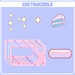 Simple Pink Stream OVERLAY Donut, Pink and Blue Overlay, Donuts Twitch ...
