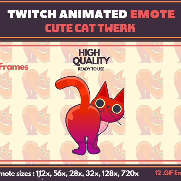 Twerking Cat Emote - Etsy