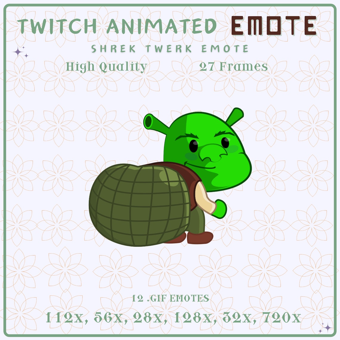 TWERK ANIMATED Emote, Twerk Animated Emote, Twerk Dance Emote, Twitch ...