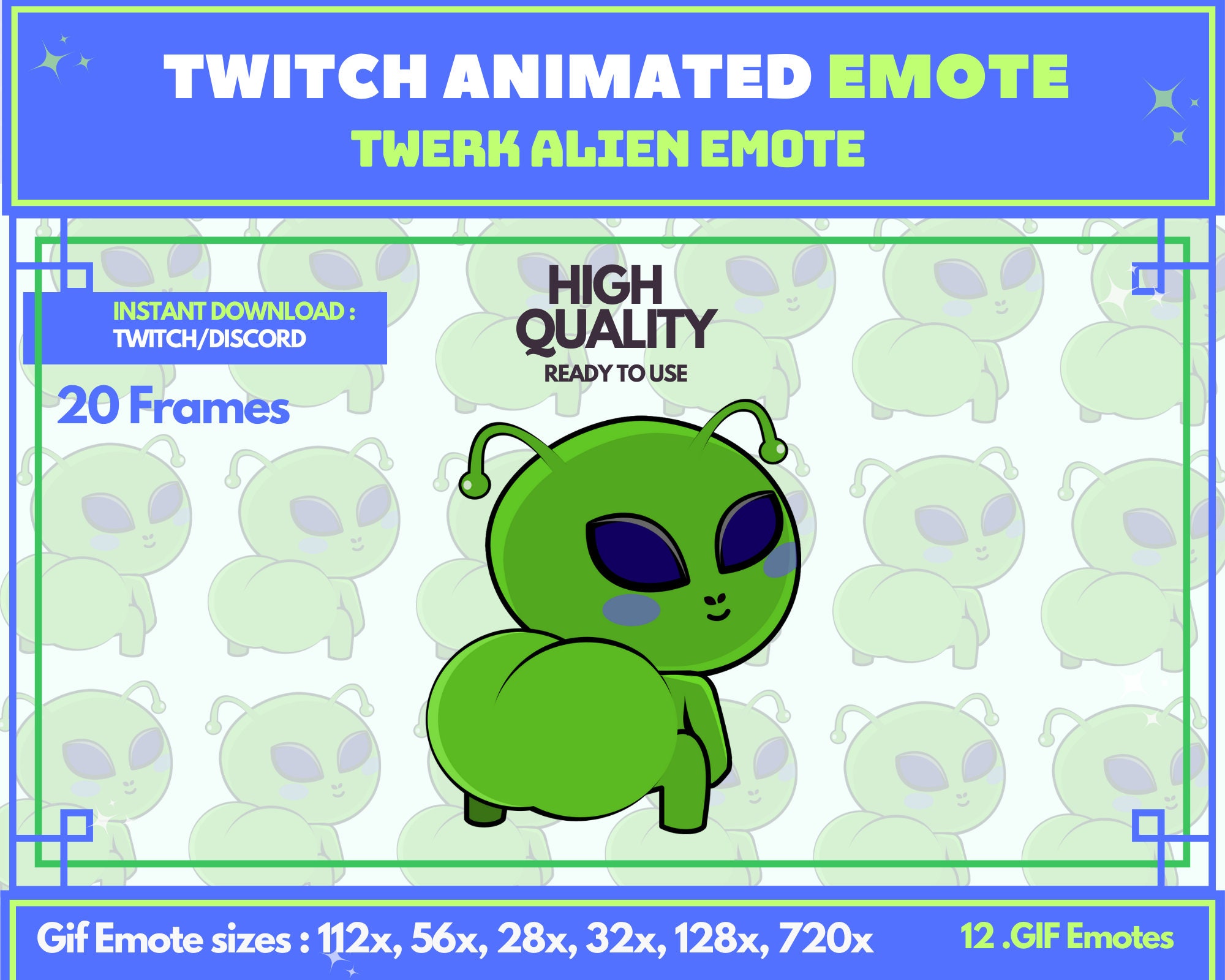 Twerk ALIEN Animated Emote, Alien Emote, Twerk Animated Emote, Twitch ... Twerk ALIEN Animated Emote, Alien Emote, Twerk Animated Emote, Twitch ...
