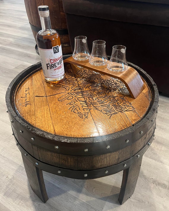 Beautiful Whiskey Barrel End Tables Etsy