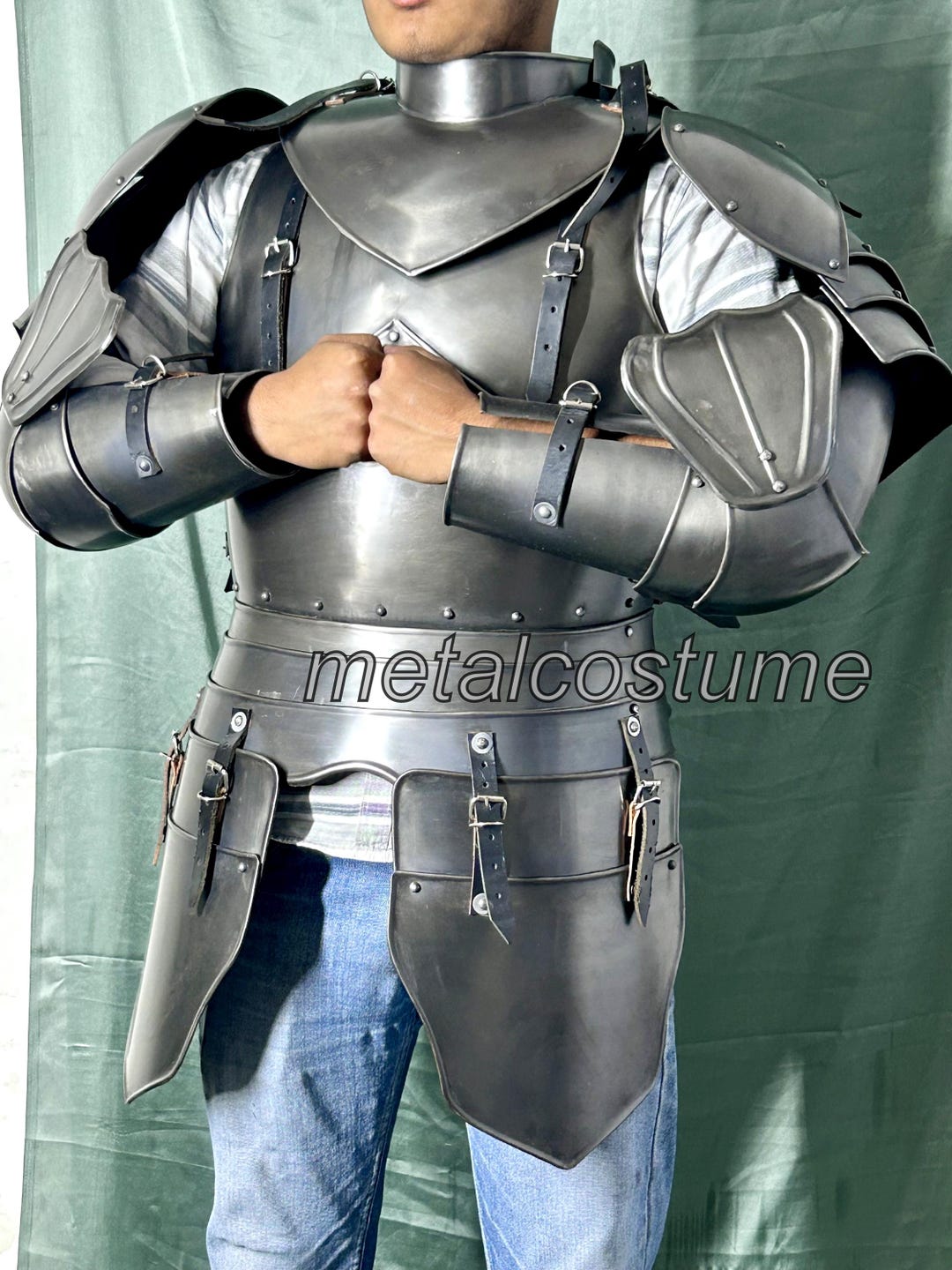 Medieval Knight's Full Mild Steel Plate Armor Suit – Authentic Battle ...