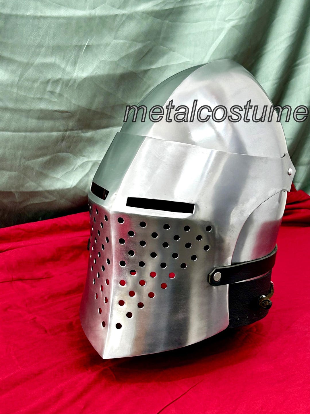 Medieval Crusader Great Helm – Knight Templar Battle Helmet for ...