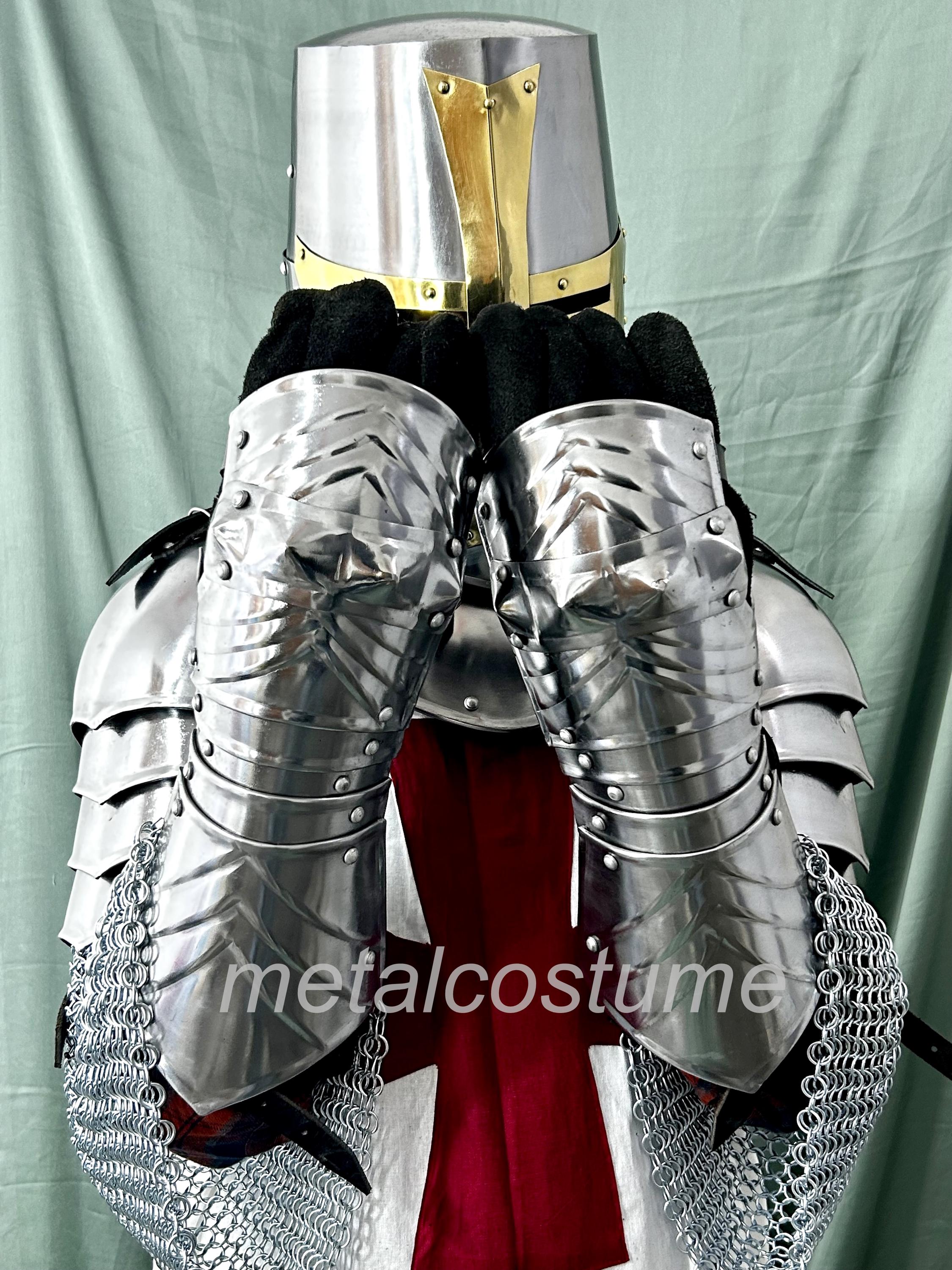 Medieval Knight Templar Crusader Costume – Full Armor Set With ...