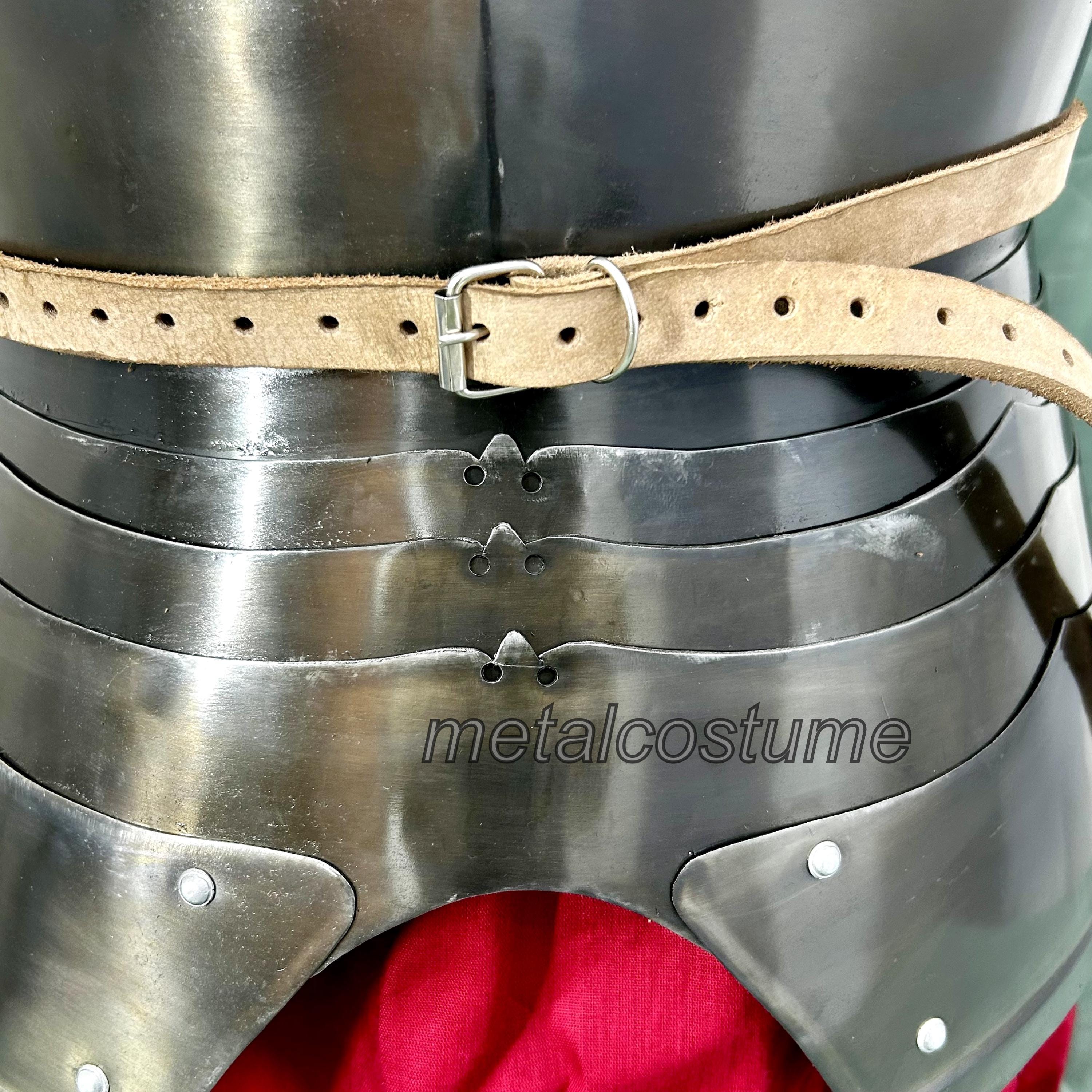 Medieval Blackened Steel Chest Plate & Tassets Templar Knight Blackened ...
