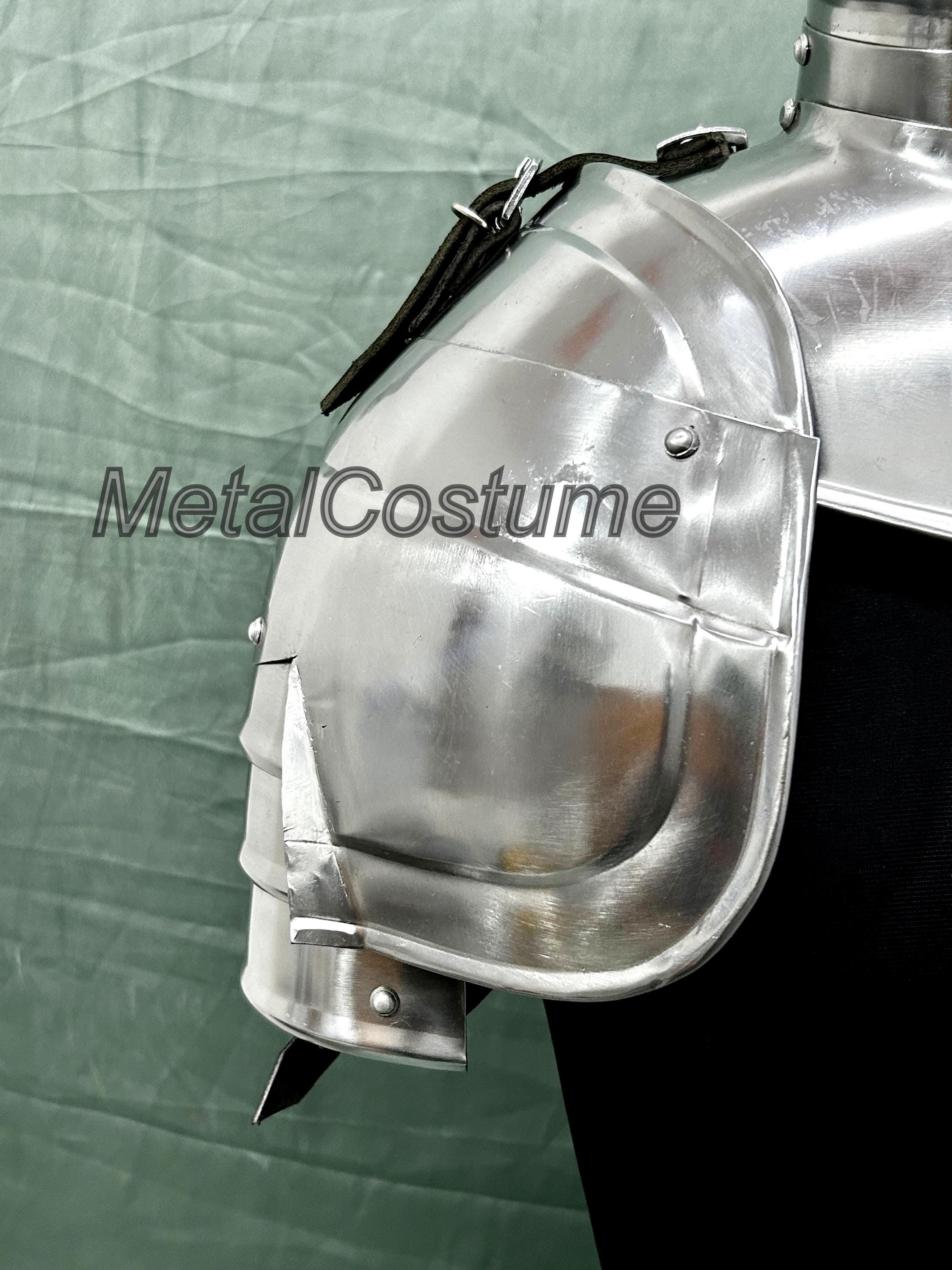 Medieval Steel Gorget and Pauldrons Set | Female Shoulder Armor for ...