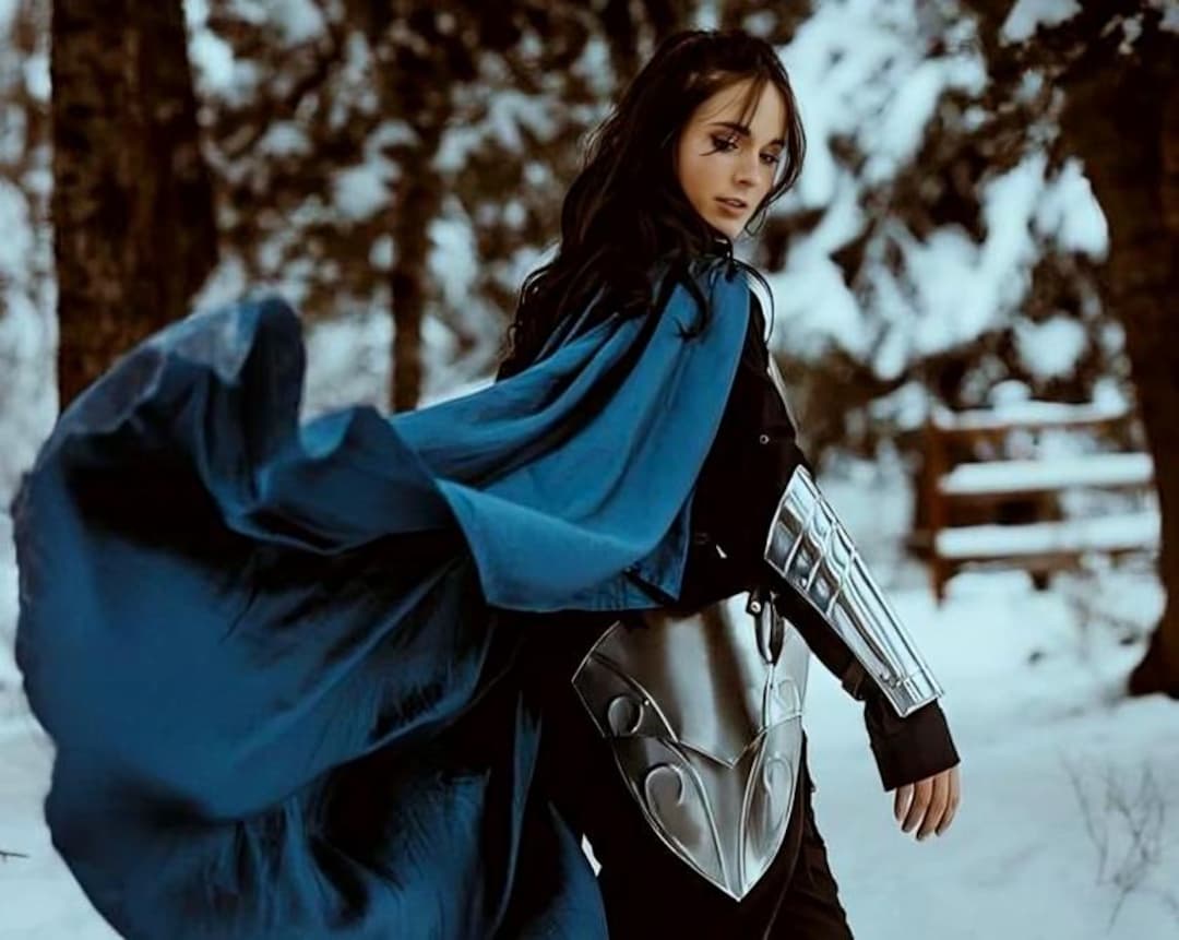 Medieval Women's Armor Fantasy Lady Knight Costume Elven Guardian Full ...