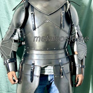 Medieval Knight's Full Mild Steel Plate Armor Suit – Authentic Battle ...