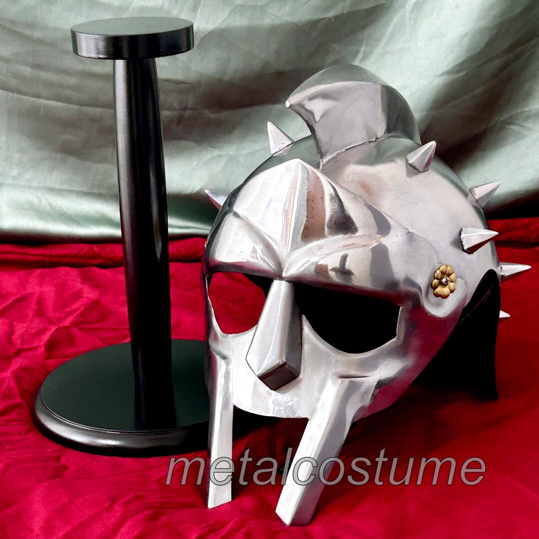 Gladiator Maximus Helmet – Battle-ready Roman Warrior Armor With Spikes ...