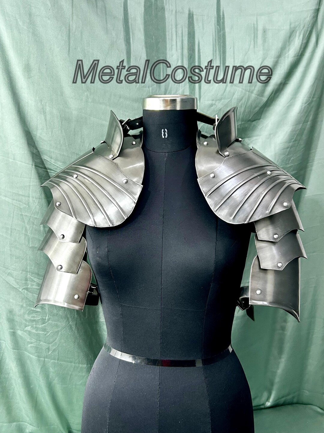 Handcrafted Steel Shoulder Armor Pauldrons – Medieval Fantasy Cosplay ...