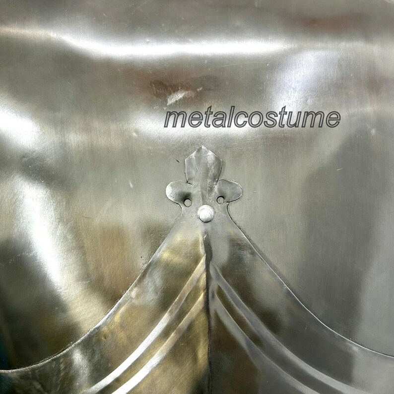 Medieval Blackened Steel Chest Plate & Tassets Templar Knight Blackened ...