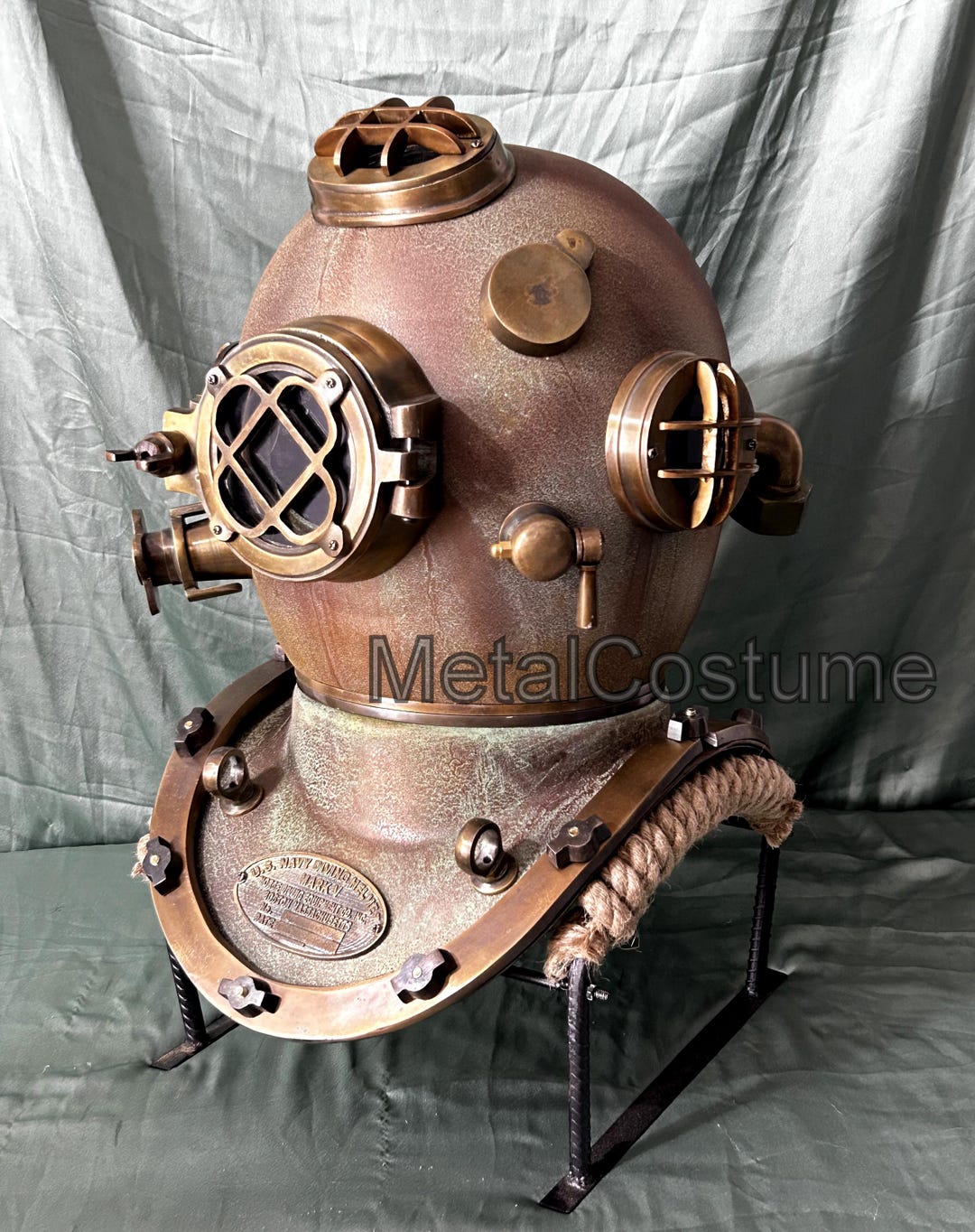 Handmade Copper Finish Diving Helmet – Retro Scuba Diver Replica for ...