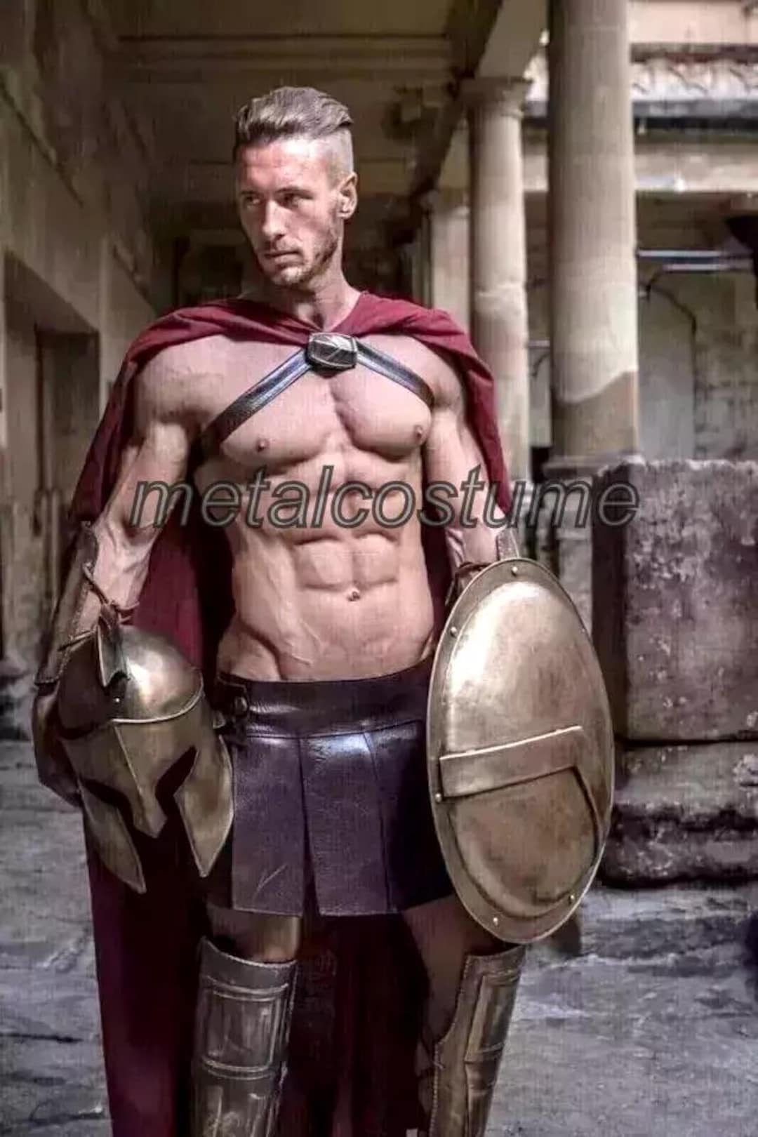 Spartan Greek Warrior Costume King Leonidas Roman Outfit for Cosplay - Etsy