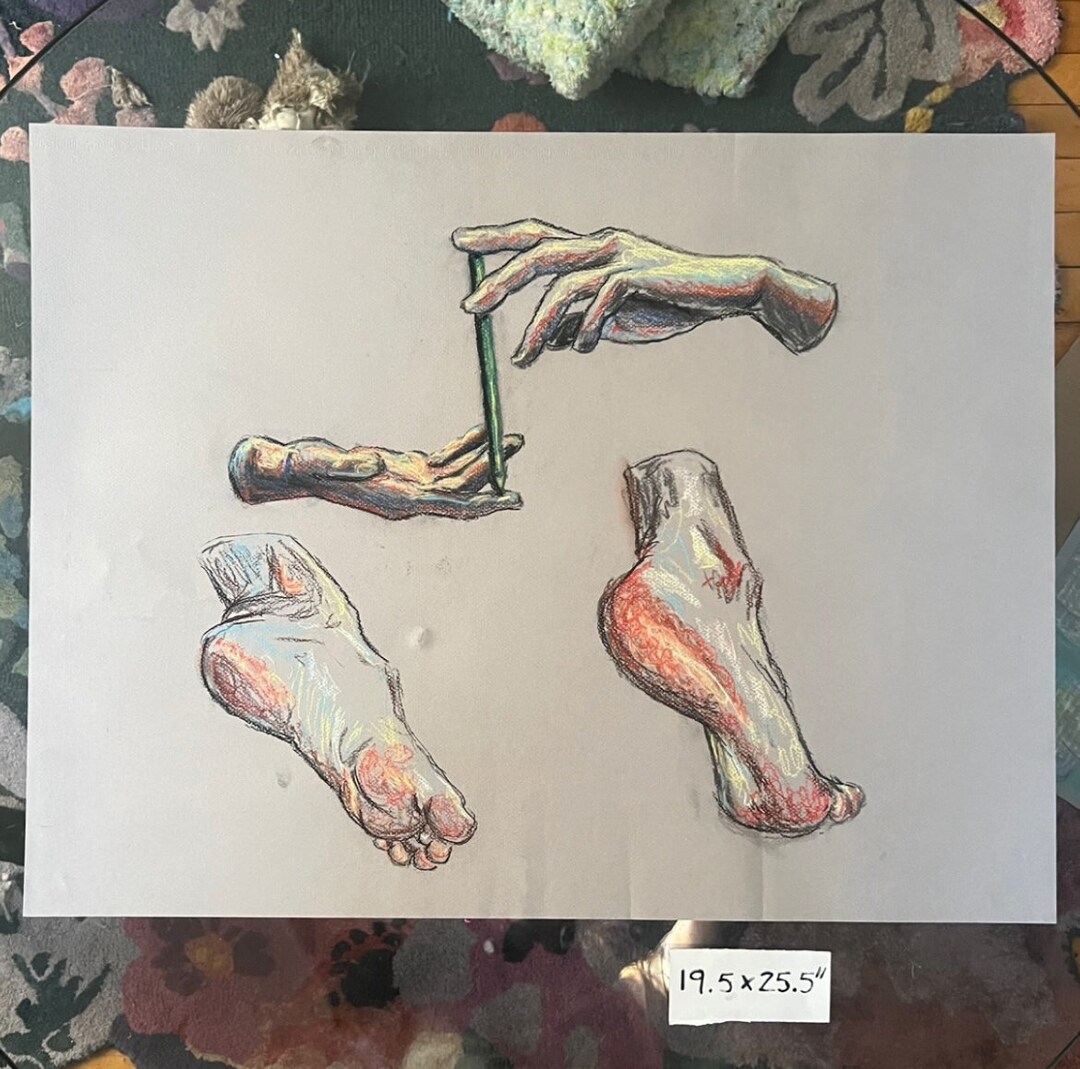Drawing Studies on Toned Paper - Etsy