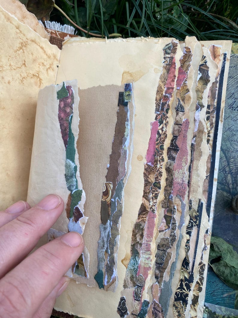 Wild Woods With Collage Junk Journal, Woodland Journal, Forest Notebook ...