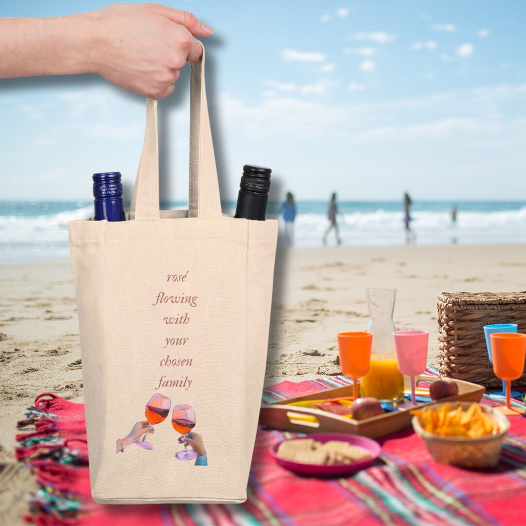 Rose Flowing With Your Chosen Family, TS Lyric Wine Tote Bag ...