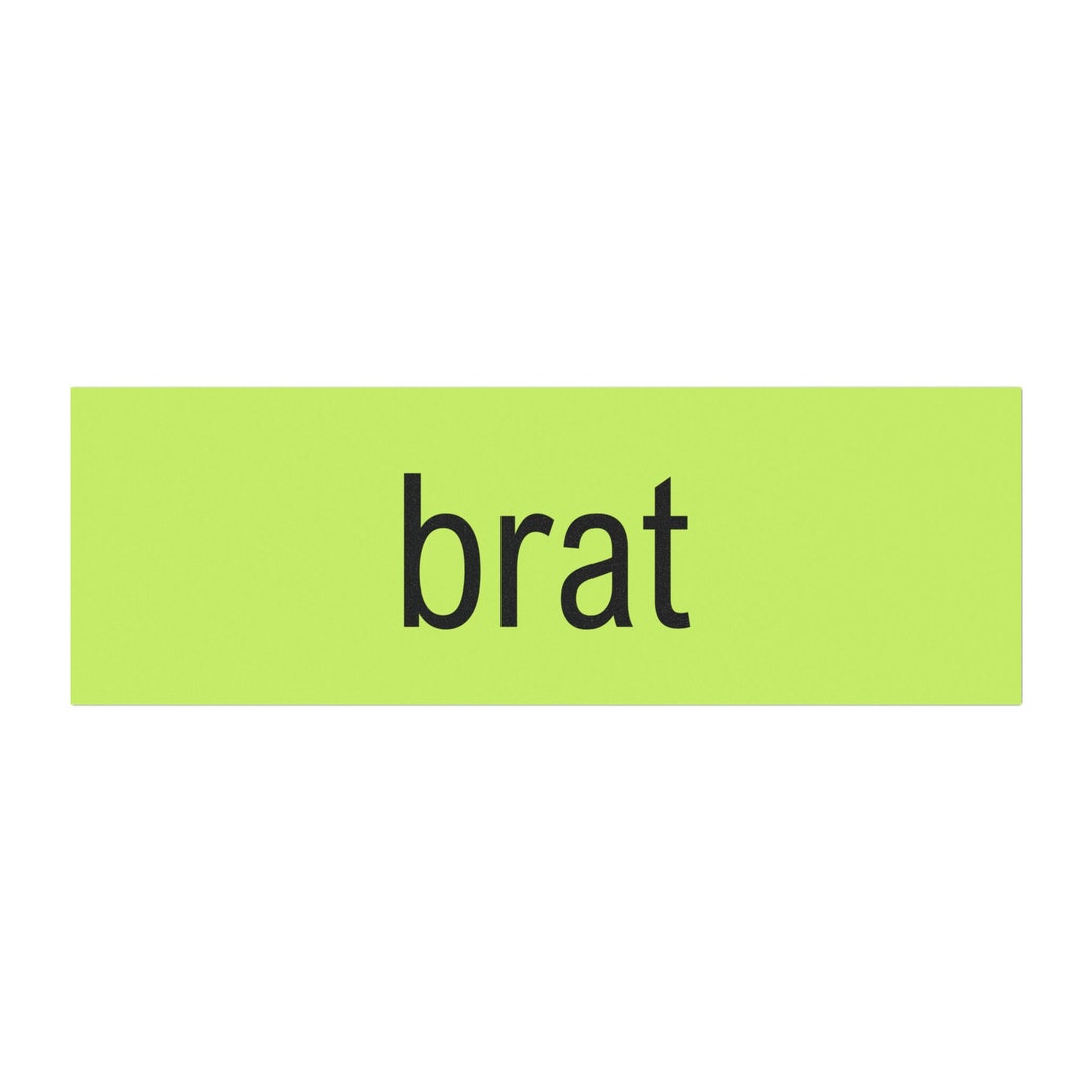 Brat Bumpin' That Bumper Sticker Magnet Lime Green Meme Pop Music Girly ...