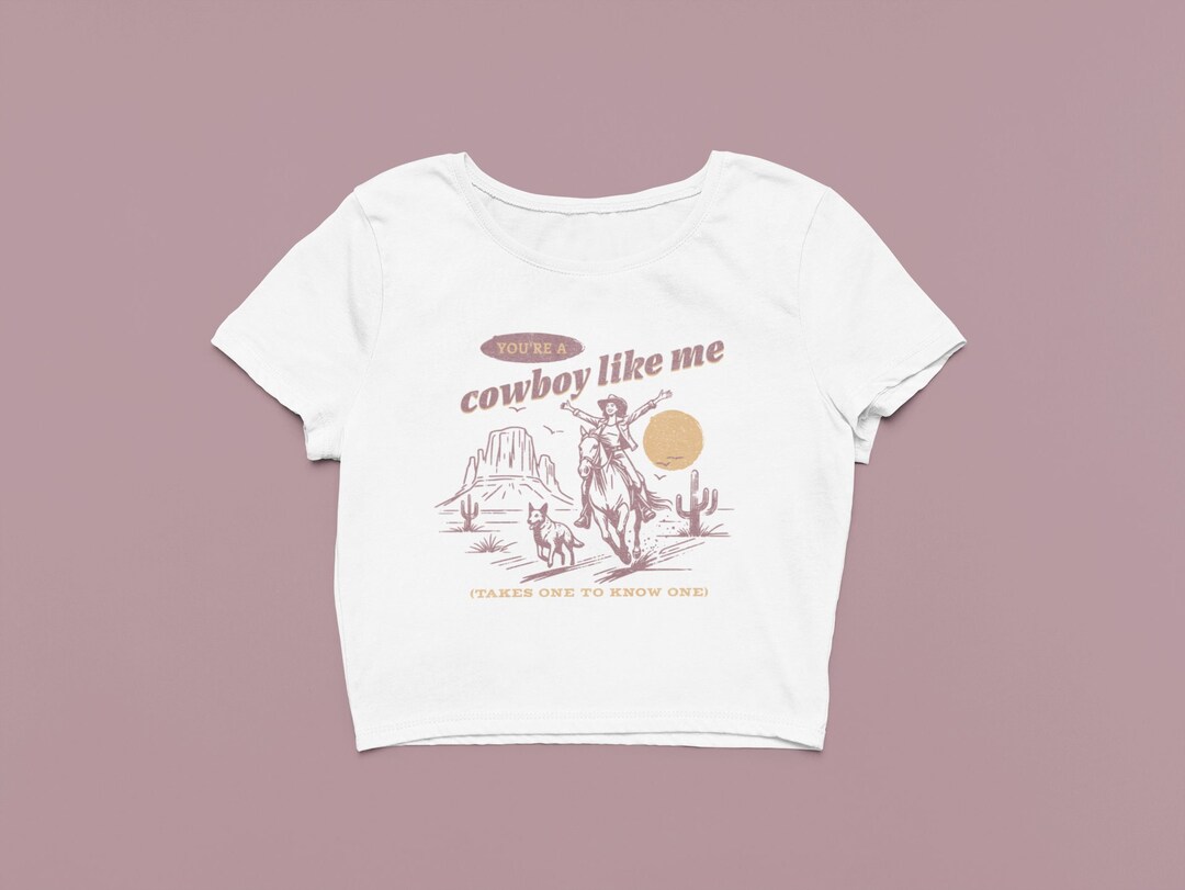 Cowboy Like Me Shirt, Swift Crop Top, Evermore Lyric Tee, Merch Eras ...