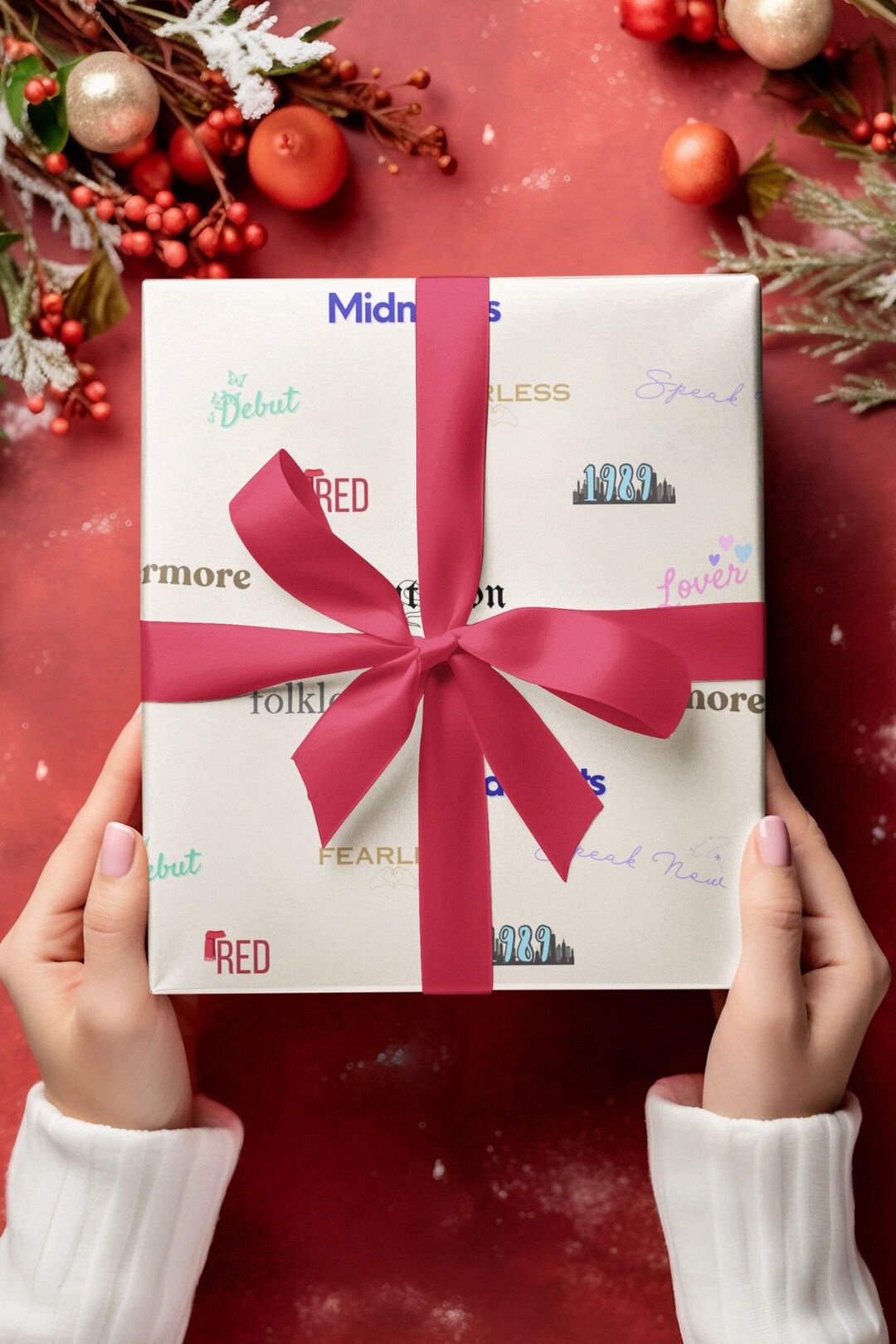 Swift Wrapping Paper swift-wrap, TS Albums, Eras Tour Holiday Gift, Tis ...