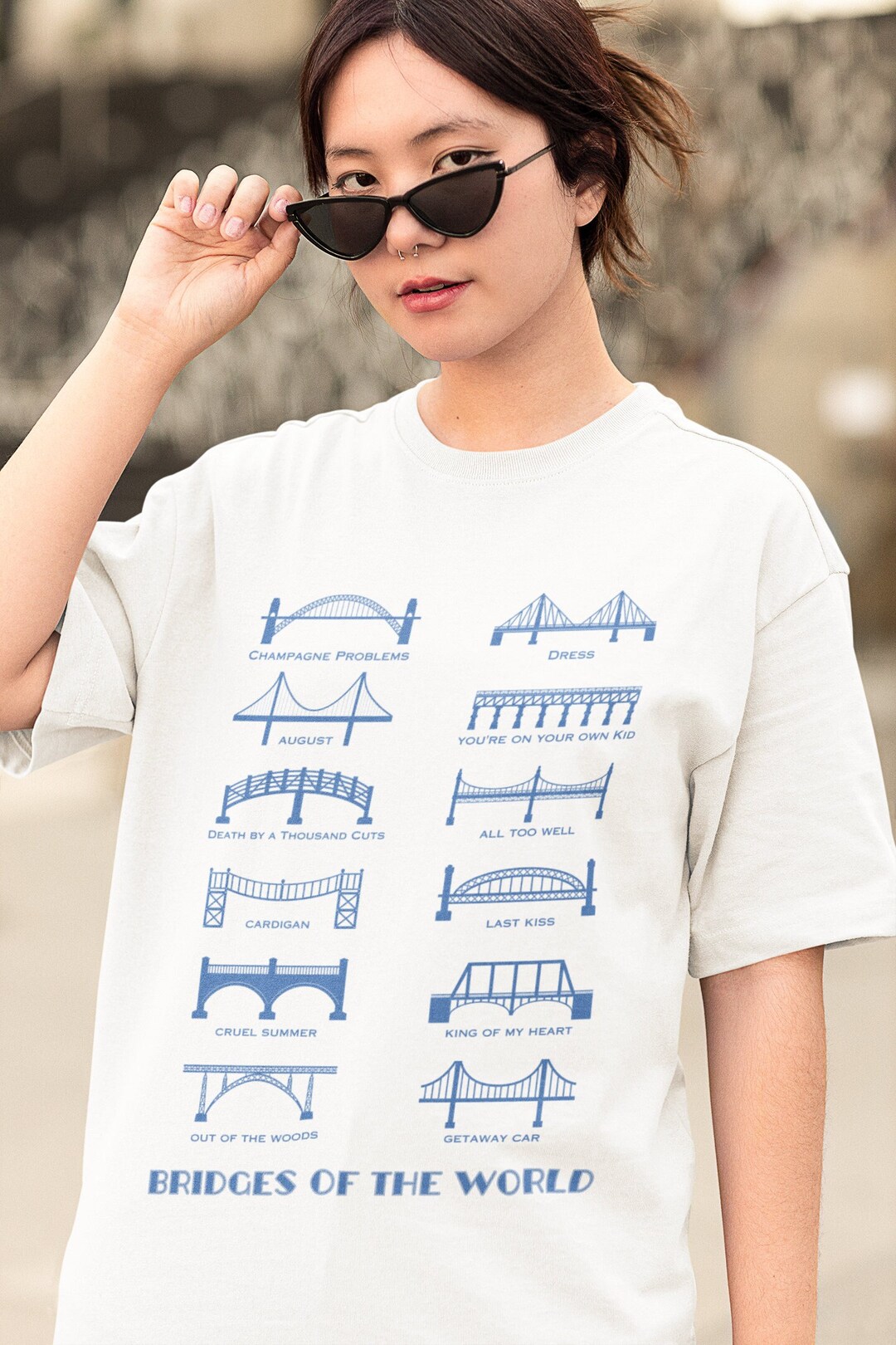 Best Bridges Shirt, Bridges of the World, TS Song Lyrics, Graphic Tee ...