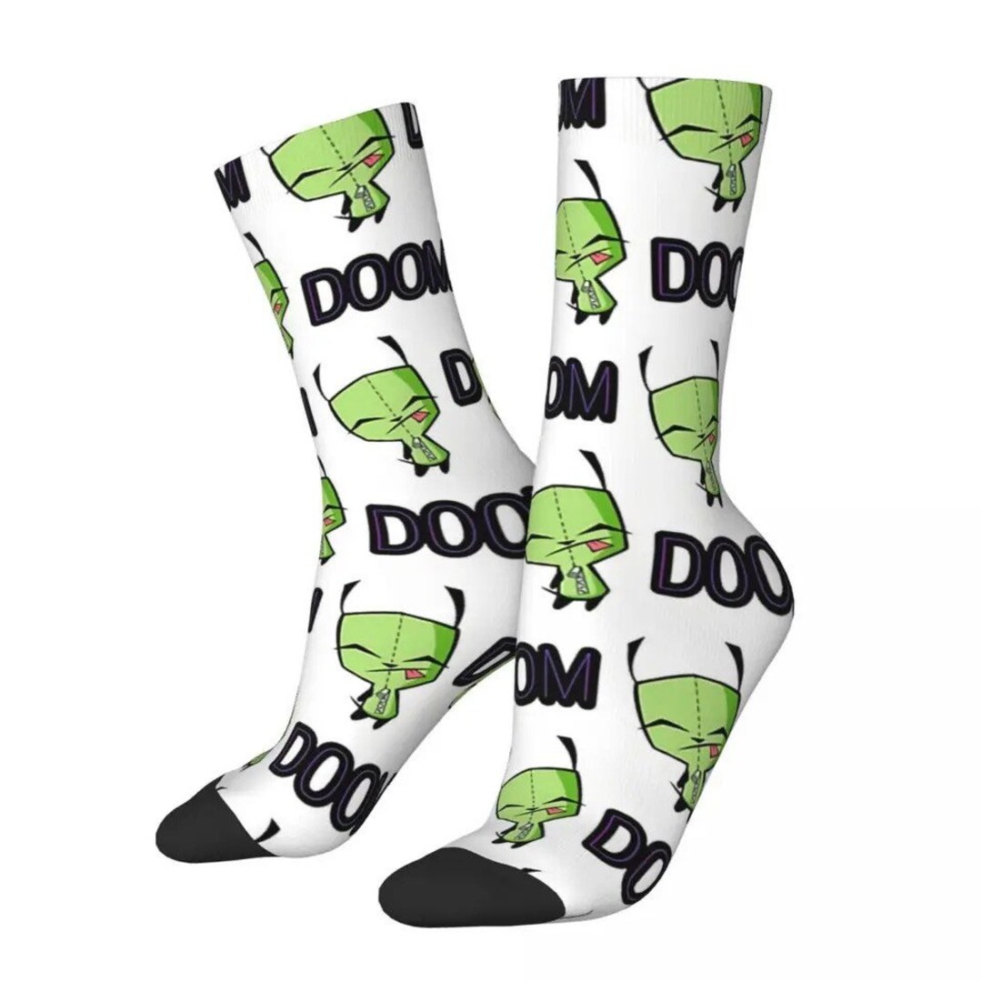 Invader Zim Gir DOOM Socks - Etsy