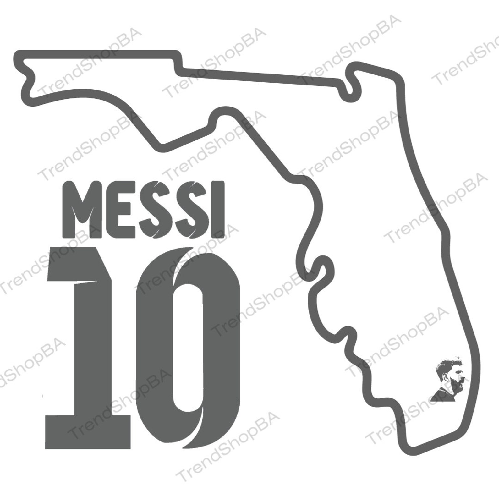 Lionel Messi Miami Florida PNG and SVG transparent Background - Etsy