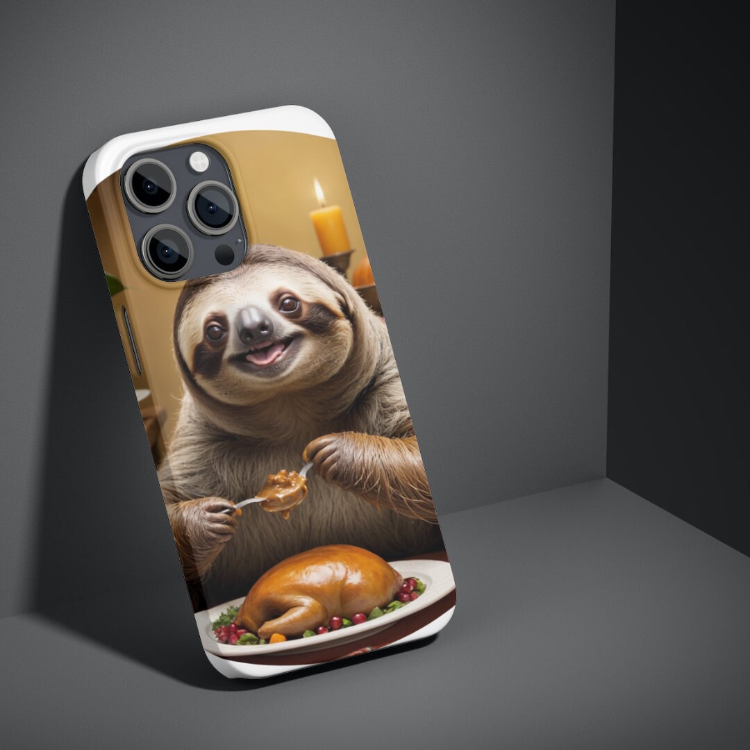 Thanksgiving Sloth SVG and PNG instant Download W/ Both White and ...