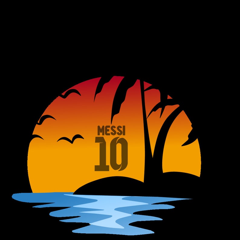 Lionel Messi Sunset Miami PNG and SVG transparent Background - Etsy Israel