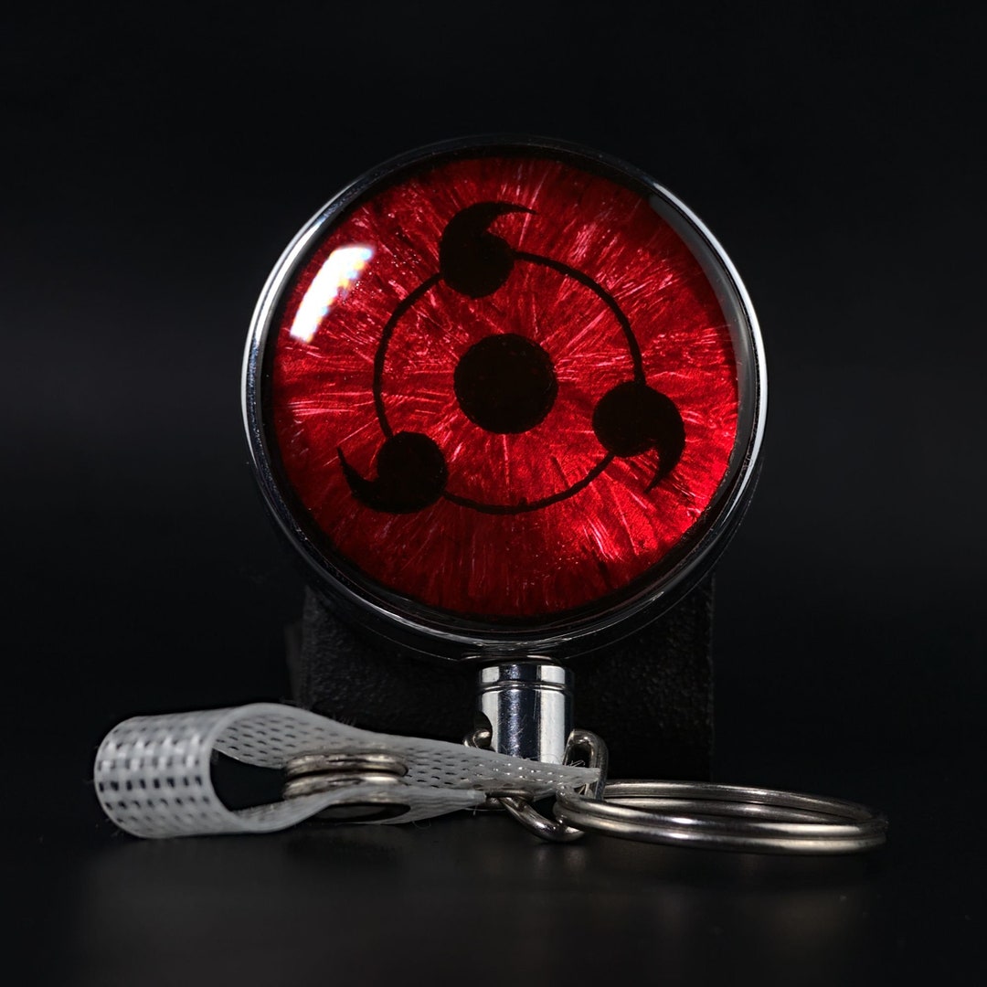Realistic Sharingan Badge Reel Metal Hand-engraved Painted - Etsy