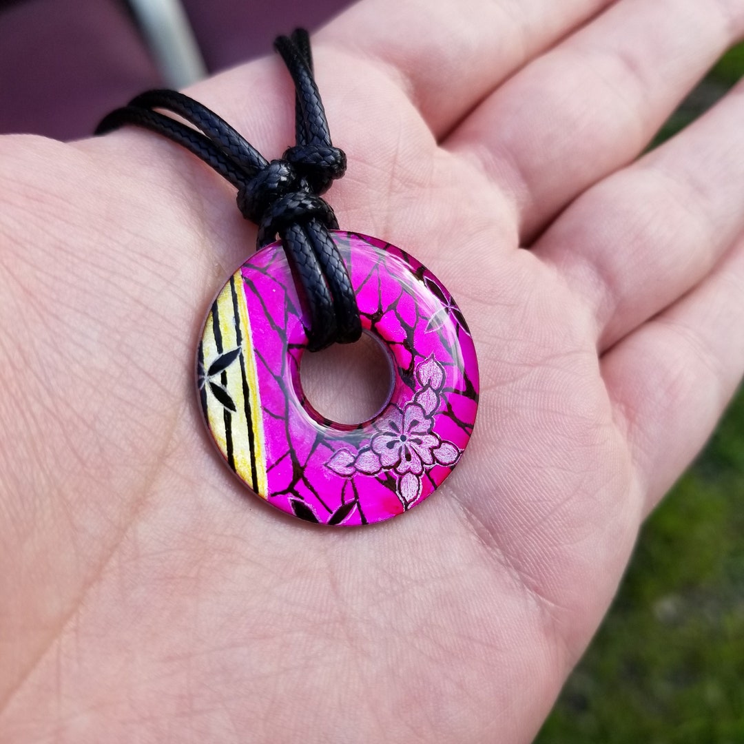 Demon Anime Slayer Painted Hand-engraved Adjustable Necklace Series 1 ...